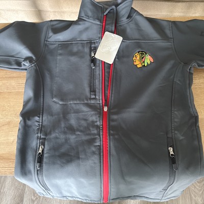NHL Jacket Men’s MED Chicago Blackhawks Soft shell Hockey Full Zip | eBay