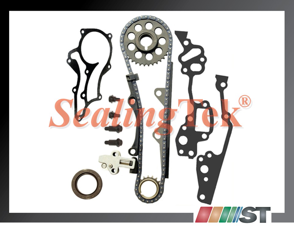 Fit 1985-95 Toyota 22R 22RE 22REC Timing Chain Kit STEEL GUIDE with ...