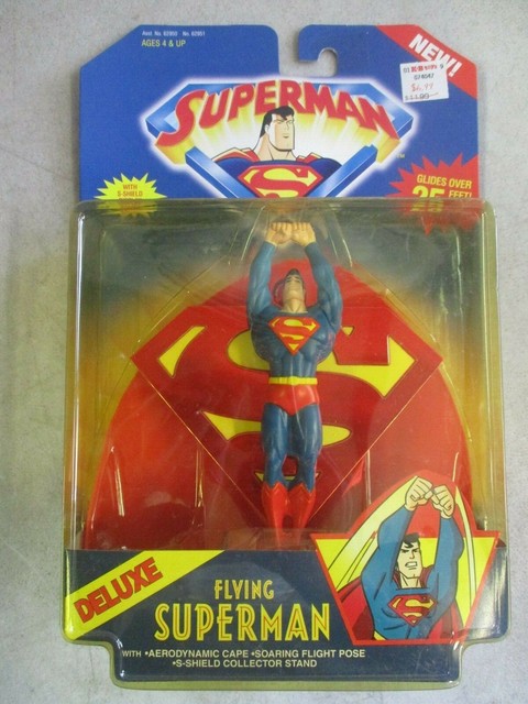 Deluxe Flying Superman Action Figure 1996 Kenner With Stand for sale ...