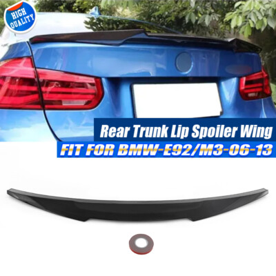 Gloss Black FOR 07-13 BMW E92 M3 335i 328i PSM Style Highkick Trunk ...