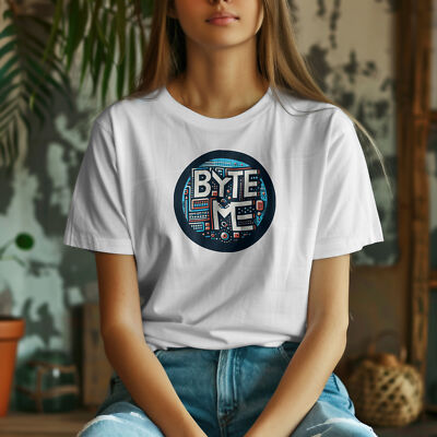 Byte Me T-Shirt - Geeky Tech-Inspired Design | eBay
