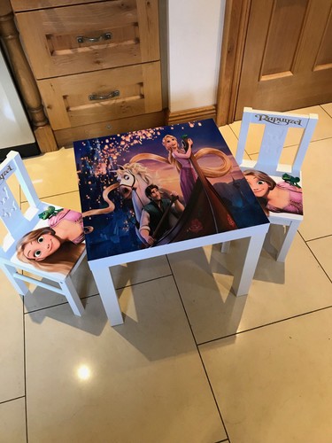 Childrens Disney Rapunzel Tangled Table & Chair Set | eBay