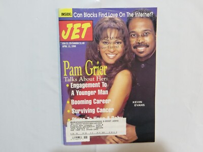 Jet Magazine Issue April 13 1998 Pam Grier Kevin Evans BR | eBay