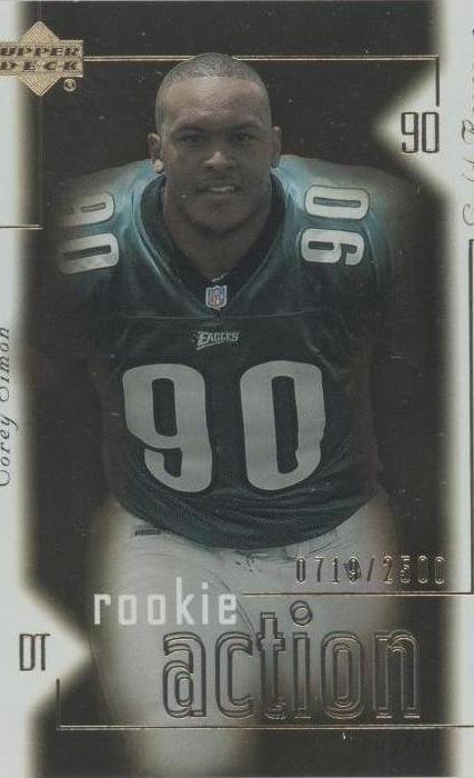 2000 Upper Deck Gold Reserve - Rookie Action Corey Simon #183 /2500 (RC ...