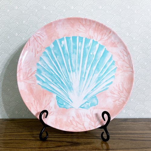 Sea Life Plates Set 4 Melamine 11" Indoor Outdoor Beach Nautical | eBay