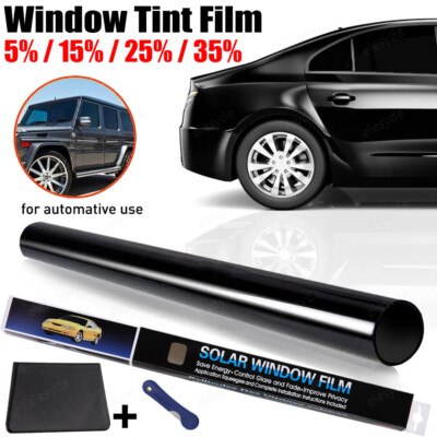 Car 5％ 15% 25% 35% VL Sun Visor Strip Tint Film Front Glass Windshield ...