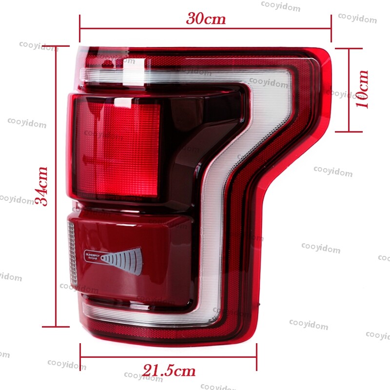 For Ford F150 RAPTOR 2017 2018 2019 LED Tail Light Brake Light W/Blind ...
