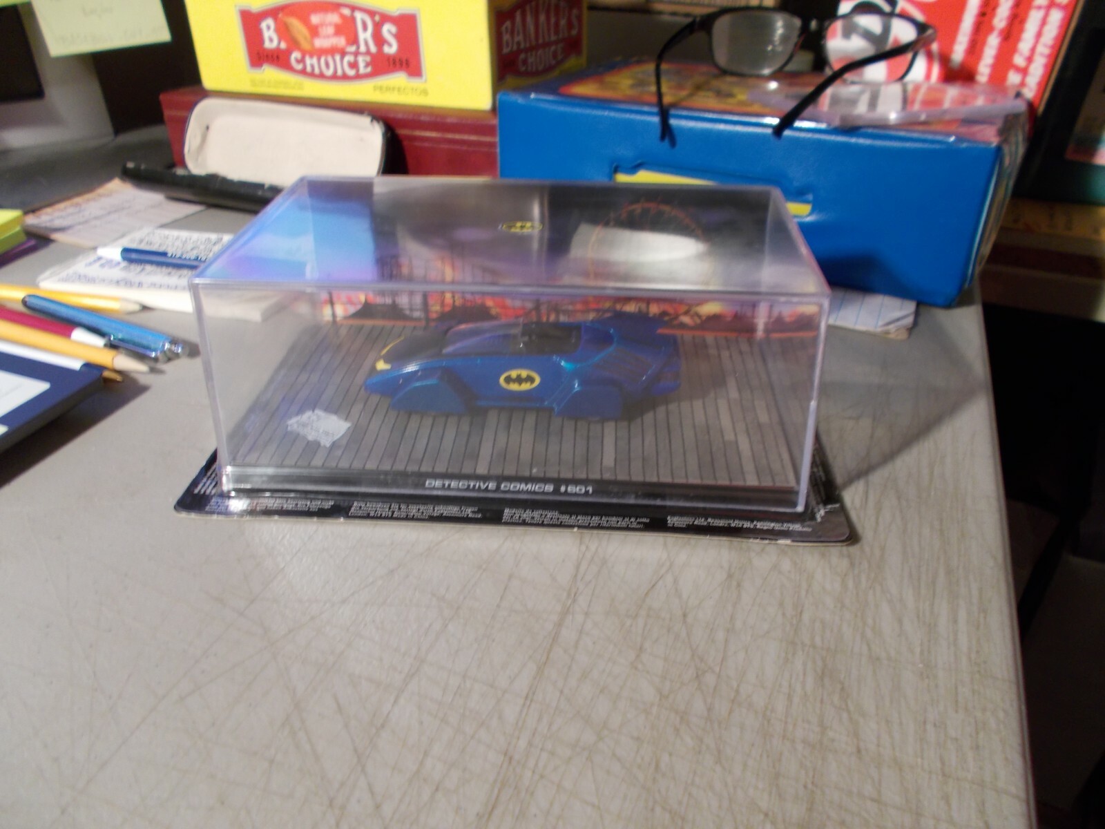 EAGLEMOSS BATMOBILE COLLECTION DETECTIVE COMICS #601 4.25" LONG BLUE ...