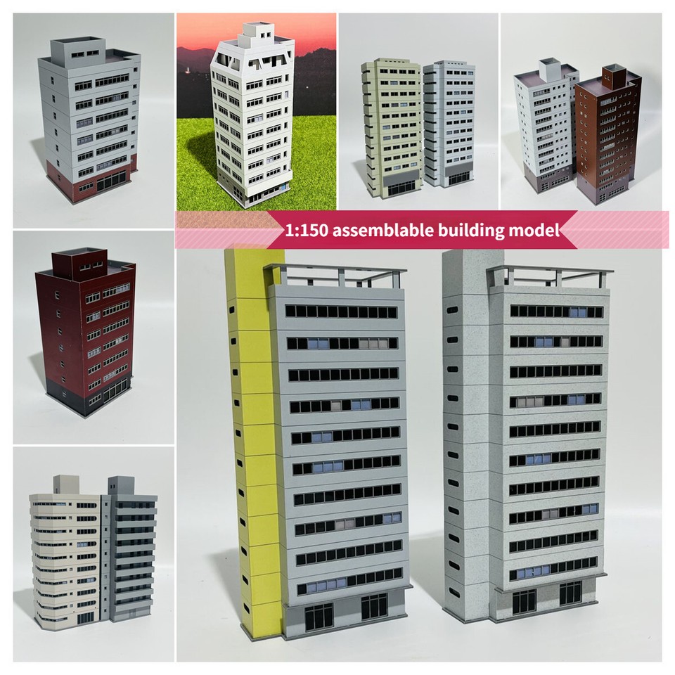 Diorama 1:150 Outland Building Model City Street View House Scene ...