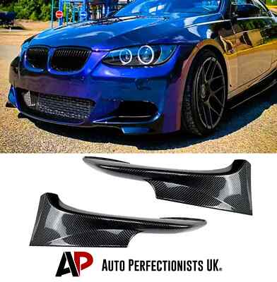 BMW 3 Series E92 E93 Carbon Fibre Front Corner Splitters Spoiler M ...