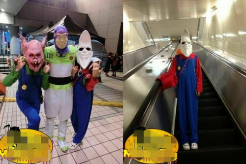 Halloween Moon Man Mask Funny Dance Party Latex Masquerade Headgear ...