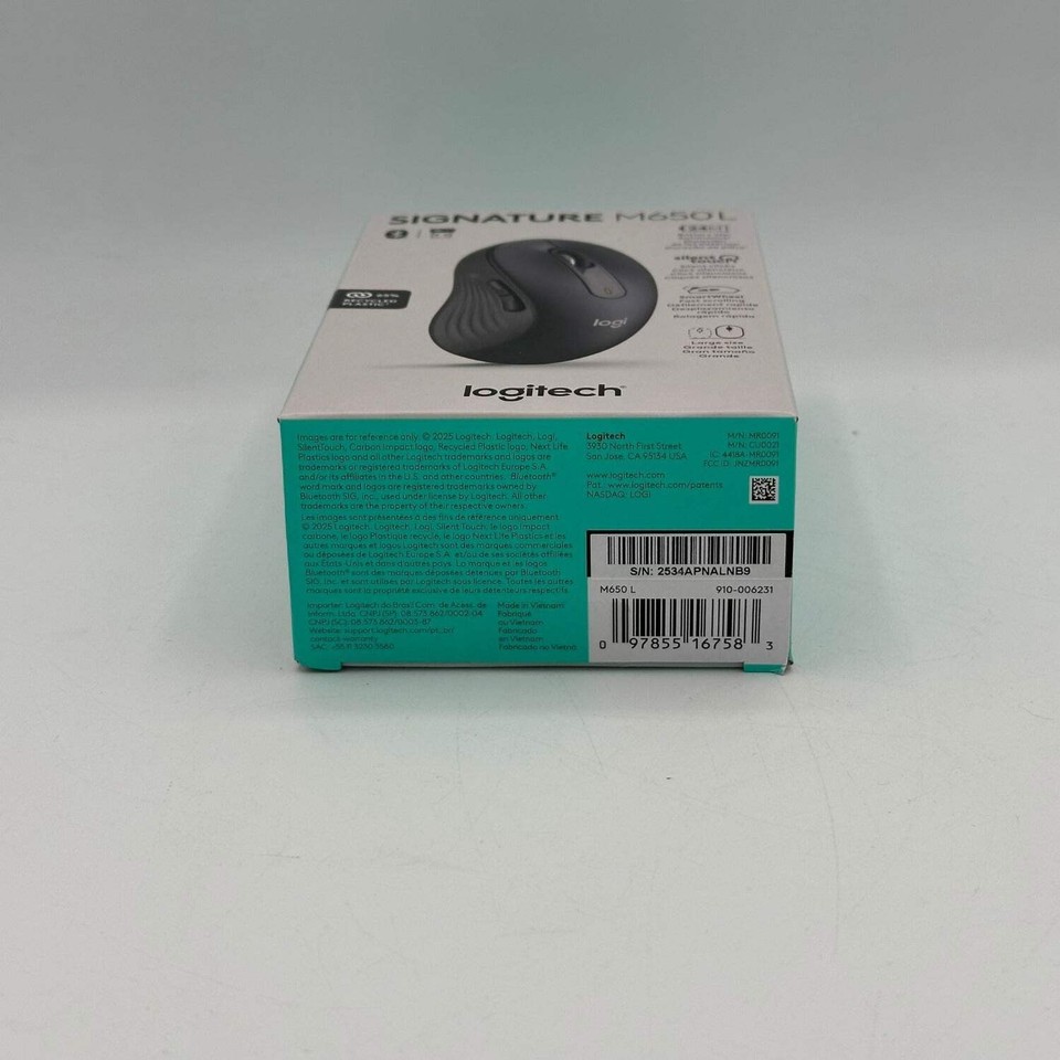 Logitech Signature M650 L Wireless Mouse Black New | eBay