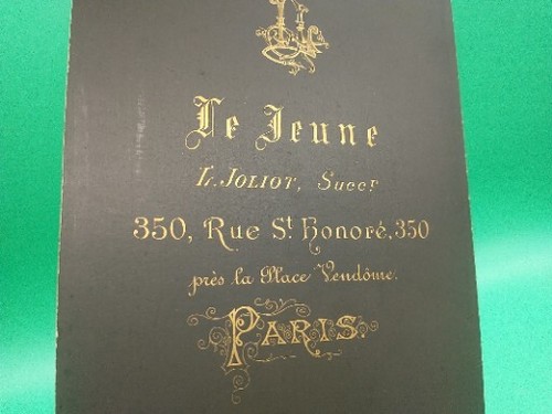 1855 VICTORIAN Cabinet Card Le Feune Paris Loving Memory Funeral Photo ...