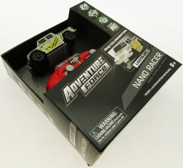Nano Racer RC Car Jeep Gladiator Adventure Force Lights up Controller ...
