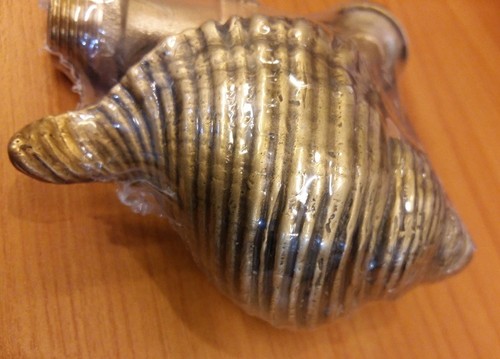 Shell Brass Faucet Garden Conch Spigot Vintage 1/2" Water Tap Home ...