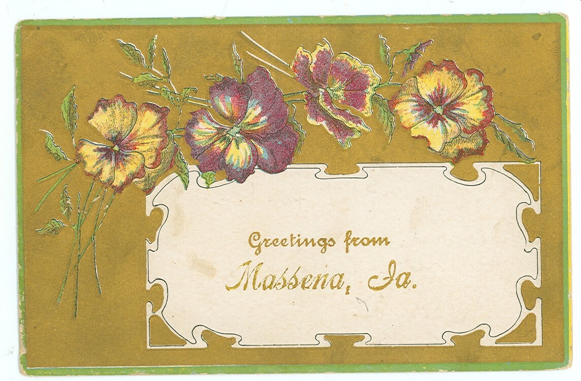 Massena, Iowa, Greetings (Mmisc IA 14 | eBay