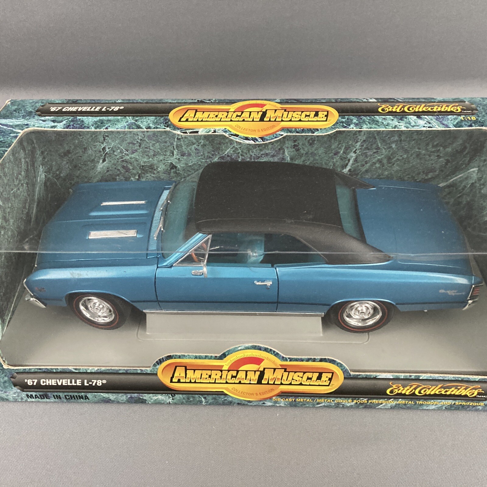 1967 Chevy Chevelle L-78 Die Cast Toy Model Car Ertl American Muscle ...