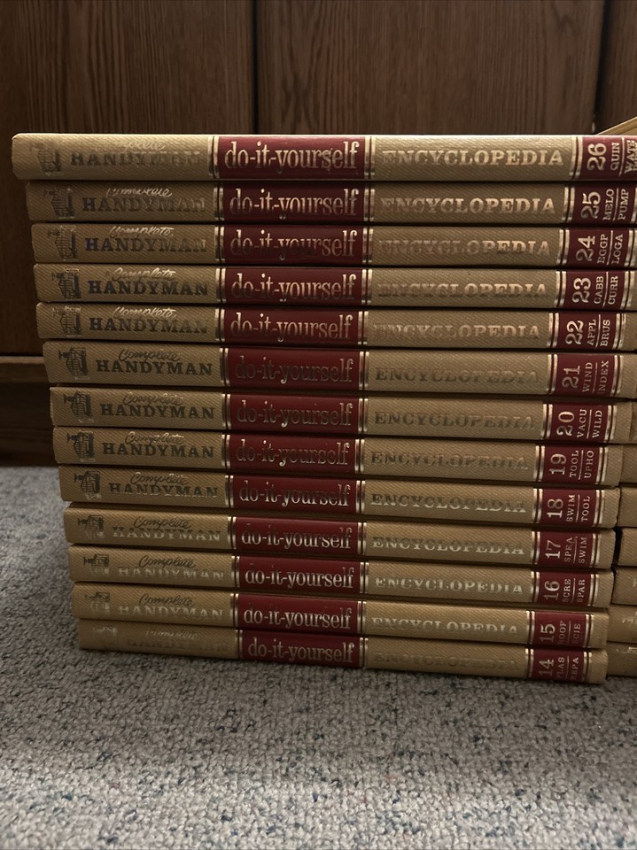 Complete Set 1-26 Handyman Encyclopedia Do It Yourself Volumes (1978,HC ...