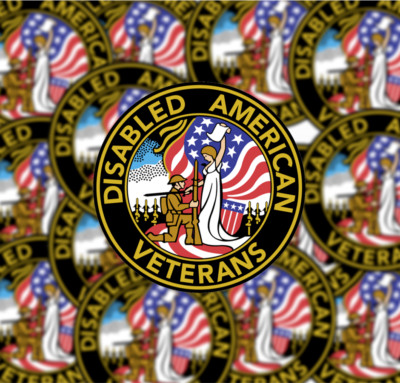 Disabled American Veterans Sticker 3" Inches Truck Car Decal Bumper USA ...