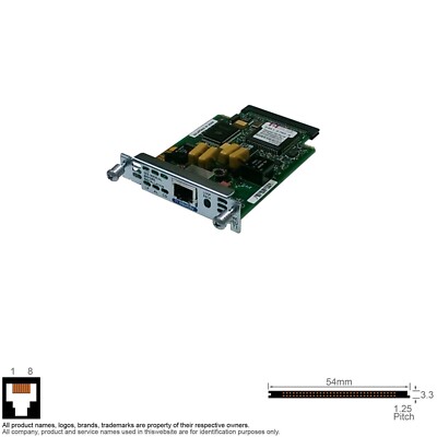Network Media Converter WAN Interface Adapter Card Cisco WIC-1DSU-T1 SN ...