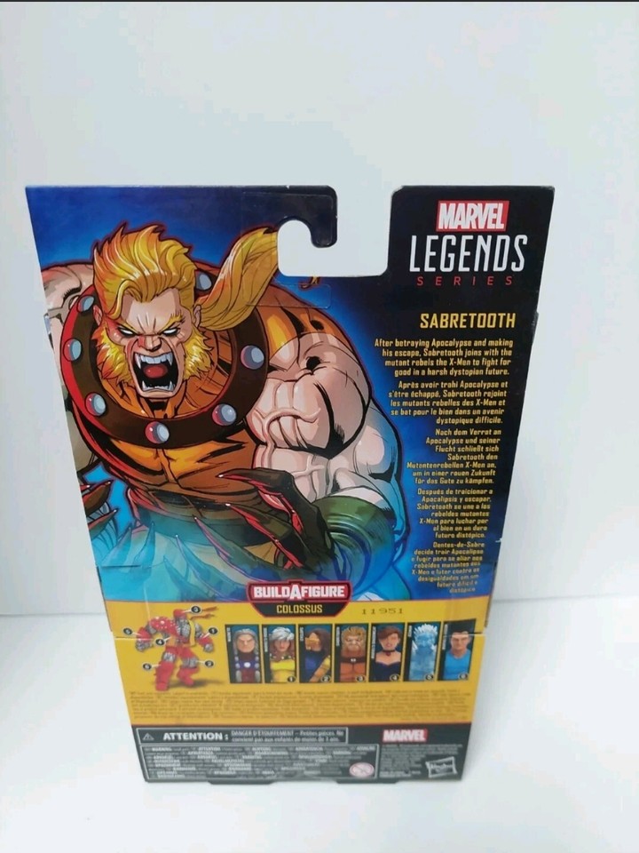 Marvel Legends Sabretooth X-Men 6 Inch Action Figure BAF Colossus | eBay