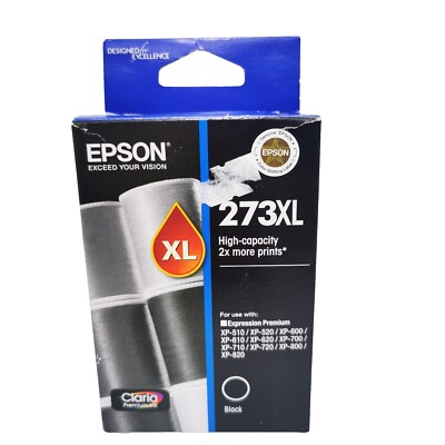 Genuine Epson 273XL Black Ink Cartridge for XP510 XP520 XP600 XP700 ...