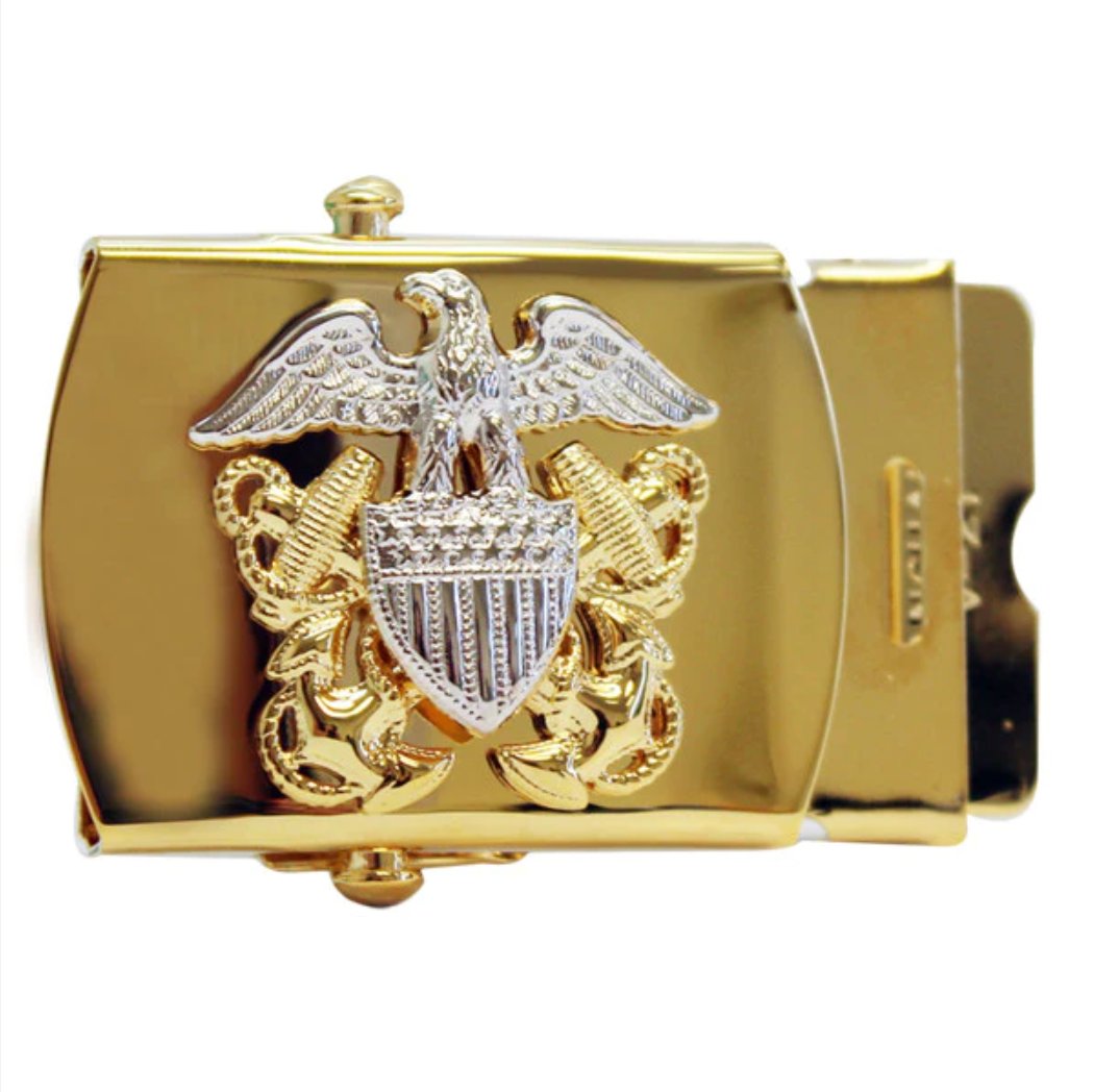 GENUINE U.S. NAVY BELT BUCKLE: OFFICER | eBay