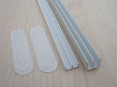 Vivarium glass track runners fit 6ft wide viv 1.8m long 6mm thick glass ...