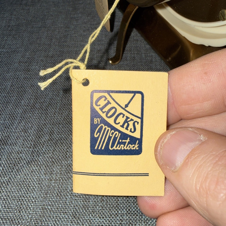 Vintage antique McClintock Art Deco electric table clock working museum ...