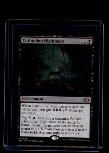 MTG Chthonian Nightmare #83 Rare Modern Horizons 3 | eBay