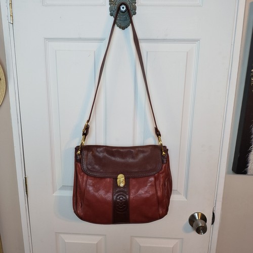 MARINO ORLANDI Red Leather Shoulder Bag Made In Italy | eBay