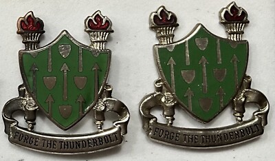 US Army Armored Training Center ATC Armor School Unit Crest Lapel Pins ...