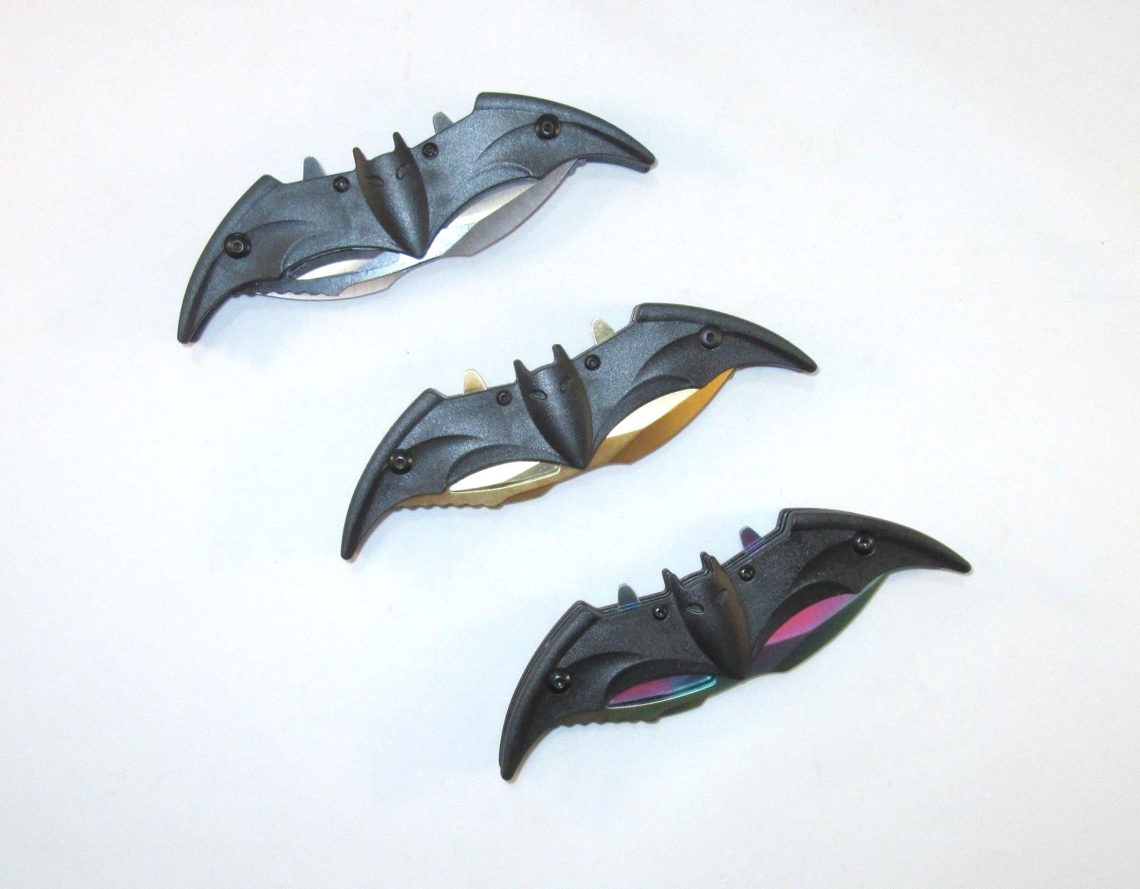 Batman Tactical Assisted Folding Double Blade Bat Knife Stainless 12 ...