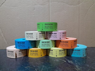 LAST NUMBER 1-90 JOE 90 BINGO TICKETS SINGLE ROLL 10 SETS 1 ROLL | eBay UK