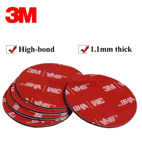 3M VHB Sticky Adhesive Round Pad Mounting Black Double Sided Tape 5952 ...