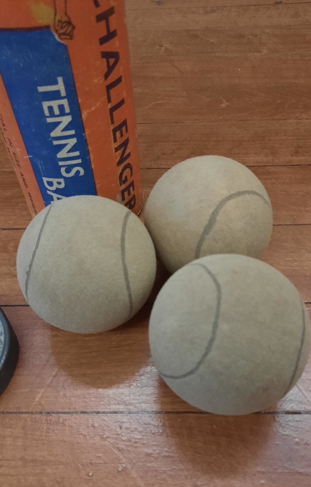 RARE Vintage Challenger Tennis Ball Tube w/3 Tennis Balls Extremely ...