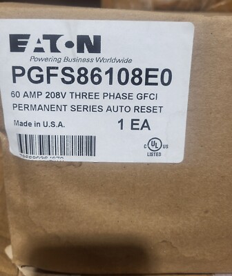 EATON PGFS86108E0 Line Gard PGFS-86108-337 Permanent Auto Restart ...