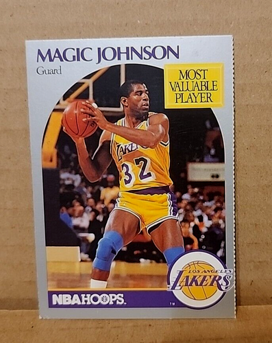 1990-91 Magic Johnson Hoops MVP #1 LA Lakers - NrMt | eBay