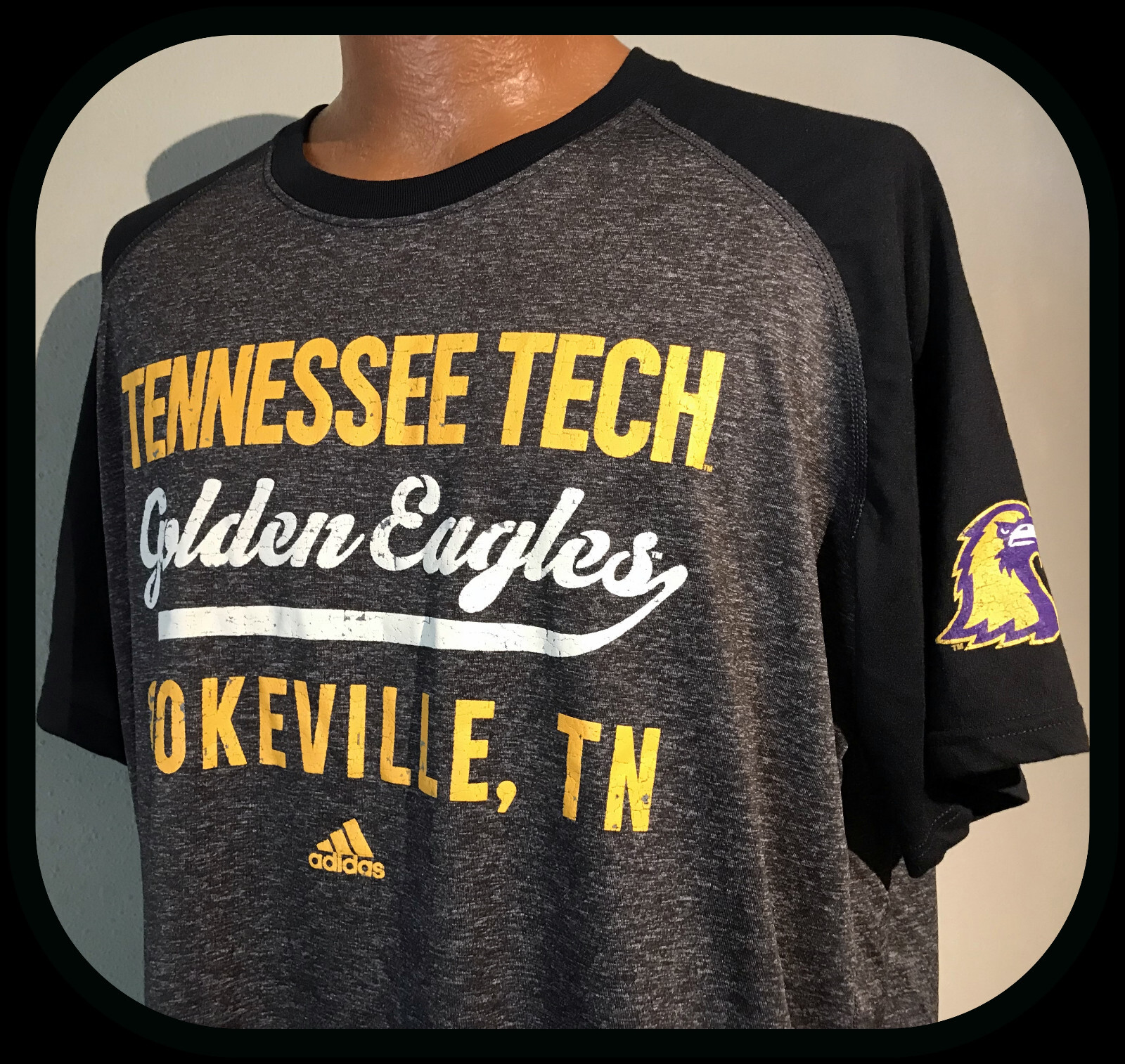 TENNESSEE TECH GOLDEN EAGLES ADIDAS ULTIMATE TSHIRT ADULT XXLARGE NEW ...