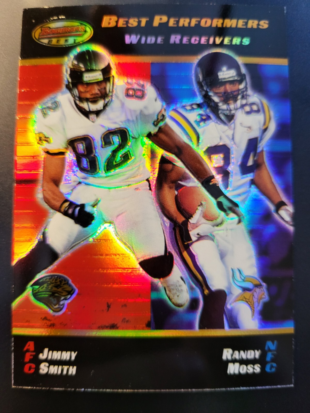 2000 Bowmans Best Randy Moss Jimmy Smith BEST PERFORMERS Card #93 | eBay