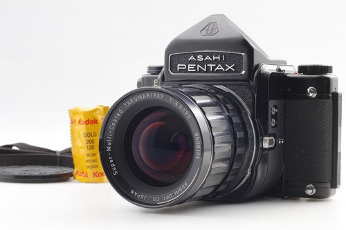 [Near MINT] Pentax 6x7 67 Eye Level Film Camera SMC T 75mm f/4.5 Lens ...