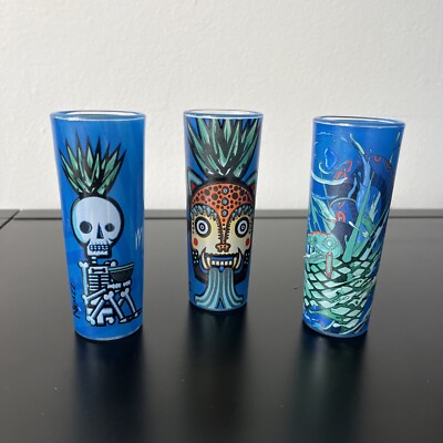Set of 3 Milagro- NEUZZ Tequila Shot Glasses | eBay