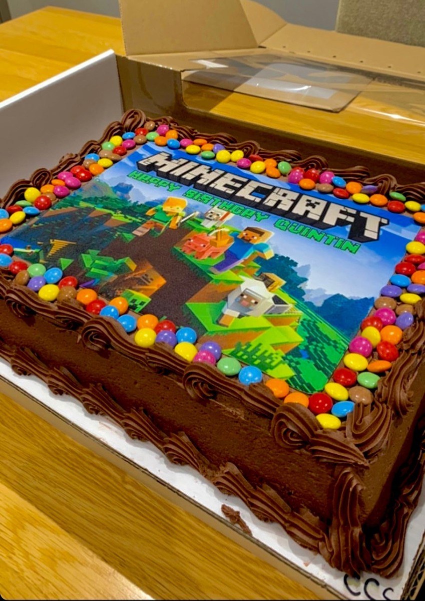 Minecraft Edible Cake Sheets