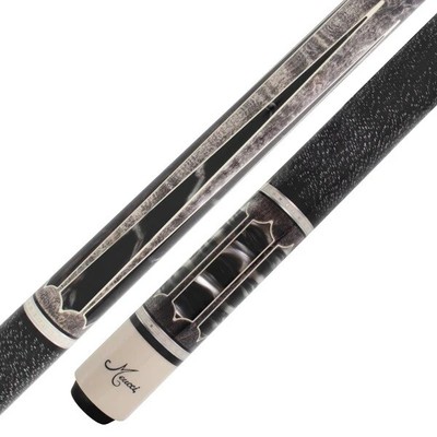 Meucci ME2020BK Black Pearl Points Two-Piece Billiards Pool Cue Stick ...