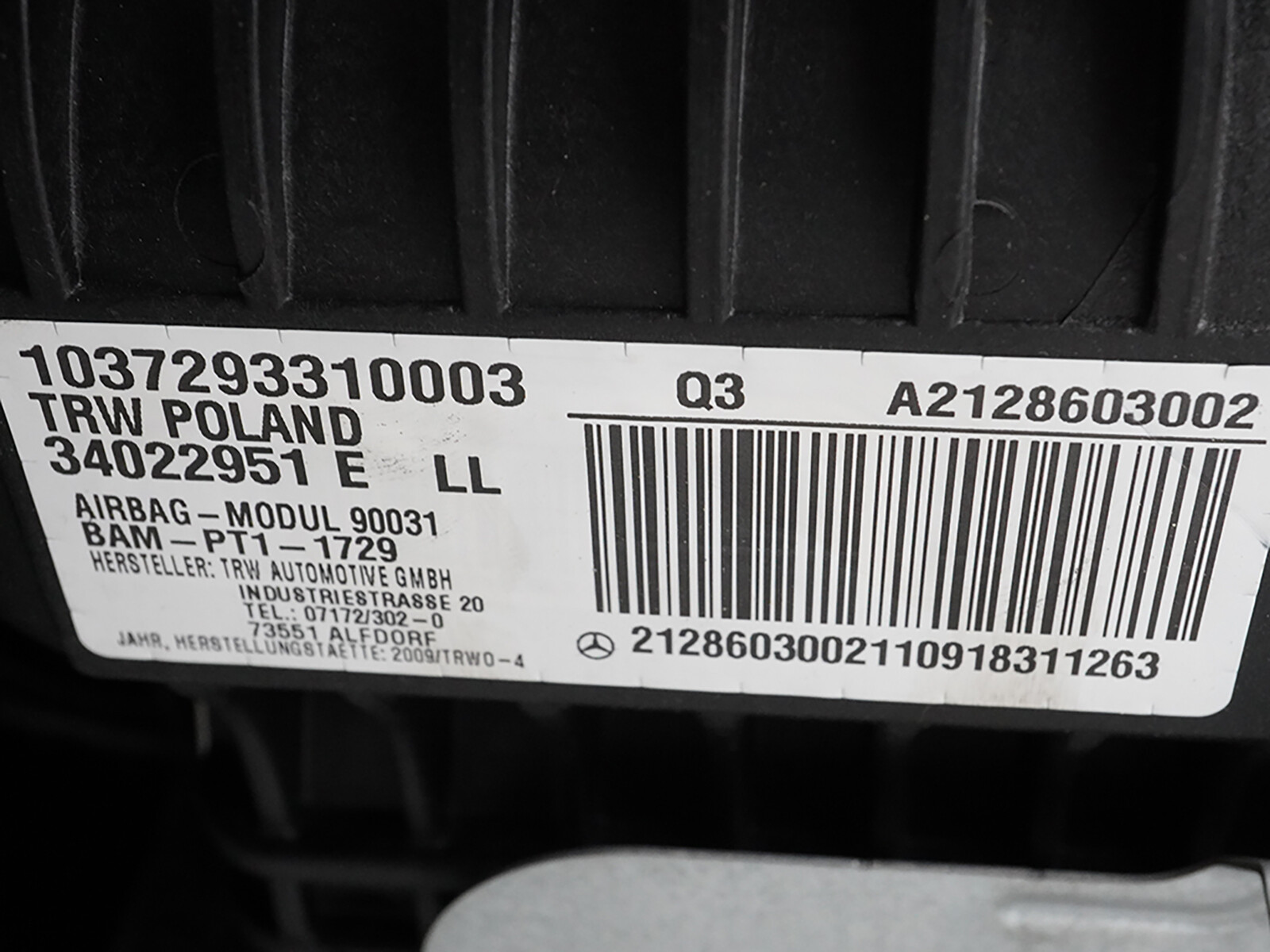 2010 - 2013 Mercedes Benz E Class W212 Dashboard Panel Cover Unit ...