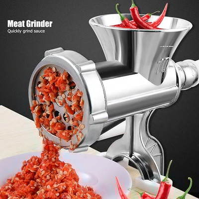 Heavy Classic Hand Operated Meat Grinder Rustproof Cast Iron Mincer for ...