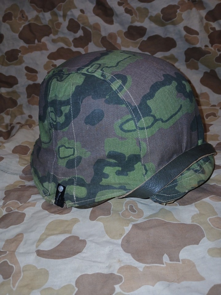 finnish m55 helmet with repro german helmet cover | eBay