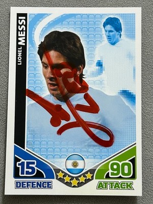 2010 TOPPS World Cup South Africa OFFICIAL HAND SIGNED LIONEL MESSI ...