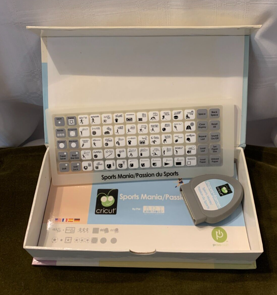 Cricut Machine Sports Mania Shapes Cartridge, Keyboard Guide and Manual ...