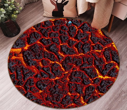 3D Cooled Lava Rocks NBC492059 Game Rug Mat Elegant Photo Carpet Mat ...